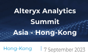Alteryx Analytics Summit Asia - Hong Kong
